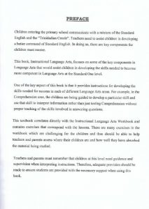 Instructional Language Arts for Standard 1 (Revised) - Caribbean ...
