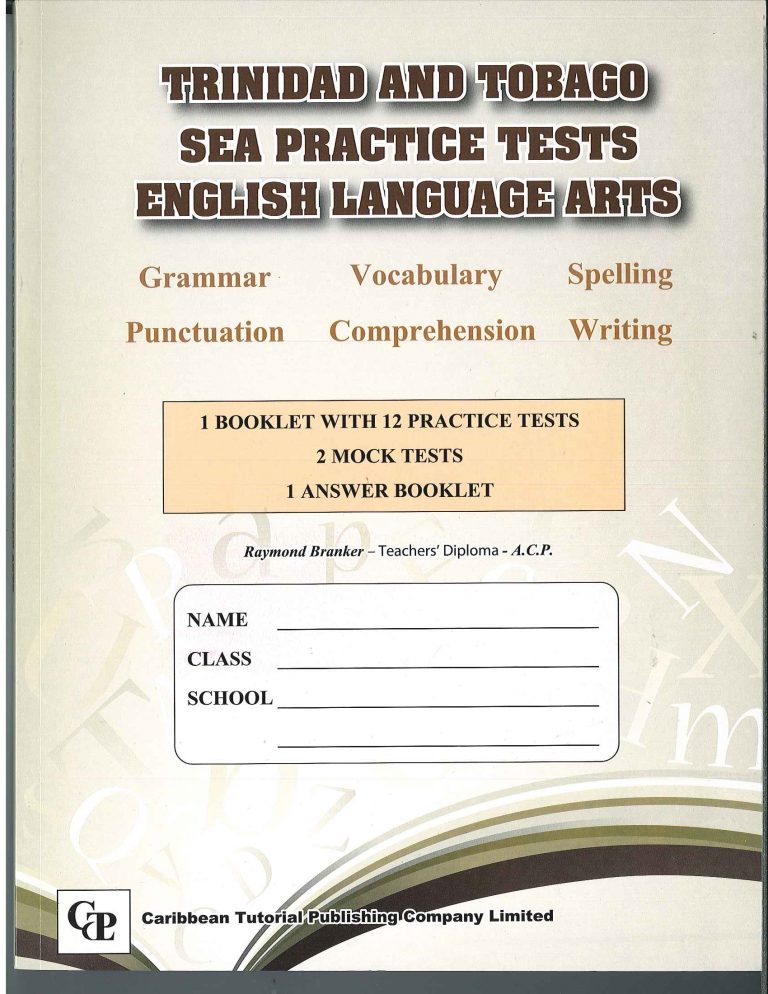 Trinidad and Tobago SEA Practice Tests English Language Arts ...